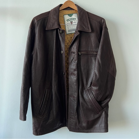 Union Quality Leathers | Jackets & Coats | Vintage Union Mens Brown ...